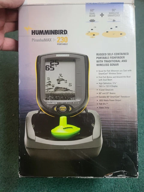 HUMMINBIRD PIRANHAMAX 230 Portable With Transducer EUR 72,69 - PicClick DE