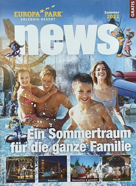 EUROPA-PARK NEWS MAGAZIN Sommer 2022 - Rulantica, Silver Star, Voletarium EUR 1,50 - PicClick DE