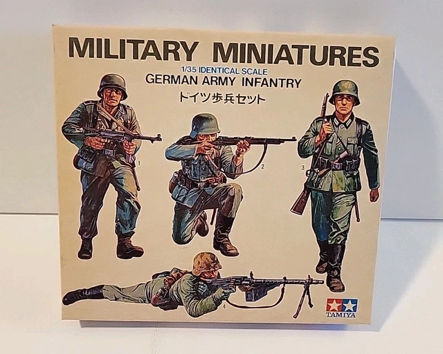 TAMIYA MILITARY MINIATURES WWII German Army Infantry 1/35 Identical ...