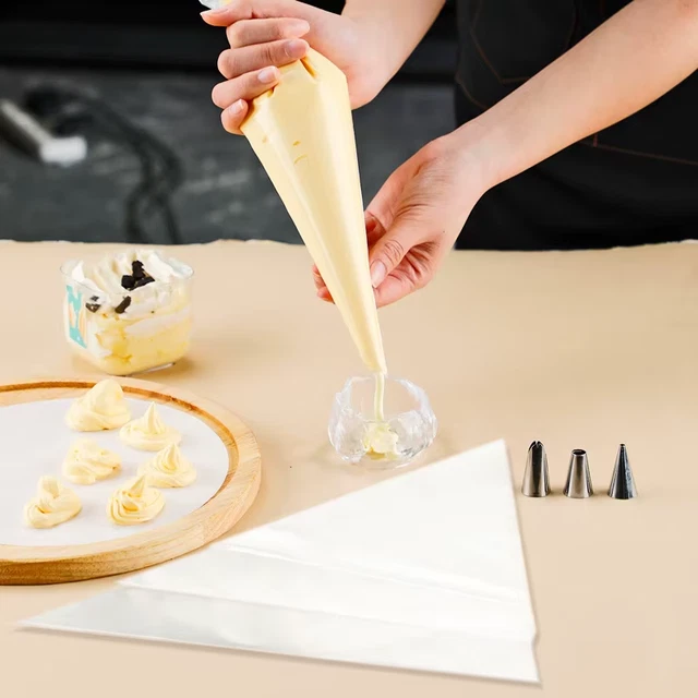 50/100PCS CANDY BAGS Cellophane Popcorn Bags Cone Cookies Storage Bags ...