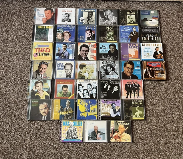 JOB LOT BIG Band Swing Jazz Pop Rock N Roll CD Bundle Bing Crosby Frank ...