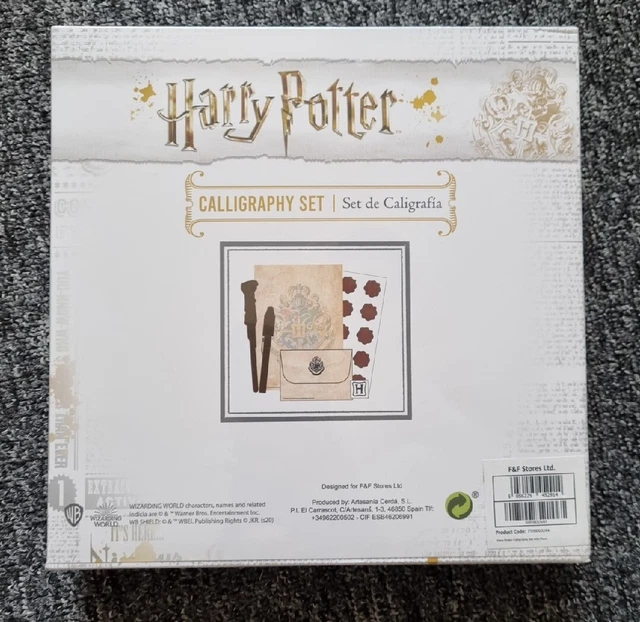 HARRY POTTER CALLIGRAPHY Letter Writing Set Wand Pen Hogwarts Stamp ...