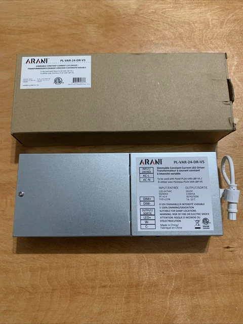 ARANI PL-VAR-24-DR-V5 DIMMABLE Constant Current LED Driver Brand New $150.00 - PicClick CA
