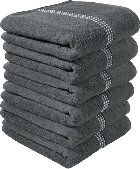 ERWIN MÜLLER WALK-FROTTIER Handtuch 6er Set 50x100cm Anthrazit ...