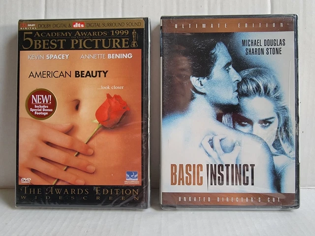 AMERICAN BEAUTY & Basic Instinct Movie DVD's Combo - Brand New/Sealed £ ...