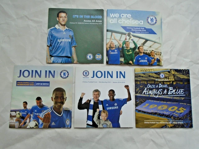 CHELSEA FOOTBALL CLUB Membership DVD Bundle (08/09, 2012-2017) - 5x DVD ...