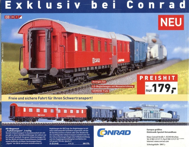 CONRAD MODELLBAHNWELT 2001 D Katalog Modelleisenbahnen catalog model ...