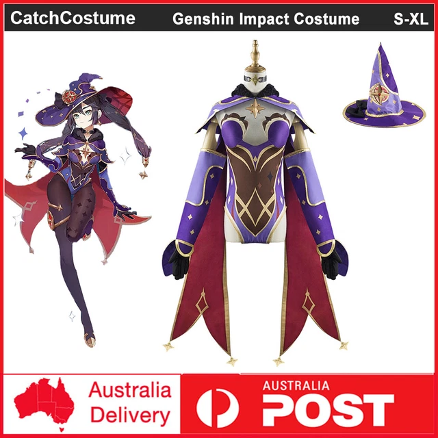 GENSHIN IMPACT MONA Cosplay Costume Mona Megistus Astrologer Book Week ...