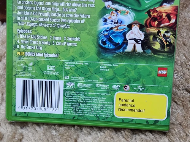 LEGO NINJAGO - Masters of Spinjitzu : Series 2 : Vol 1 (DVD, 2012) New ...