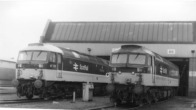 BRITISH RAILWAY B.R Photograph - Class 47 47702 & 712 At Haymarket 18 ...