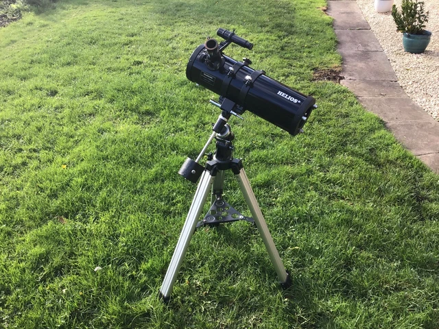 HELIOS TELESCOPE WITH Tripod D=114mm F=1000mm Coated Optics £78.70 ...