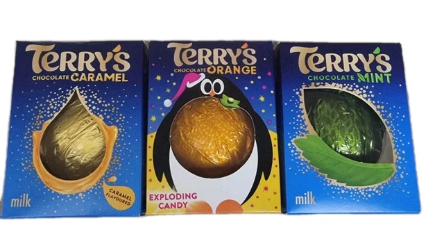 3 MIXED TERRYS Orange Chocolate Balls Exploading Candy Caramel MINT £14 ...