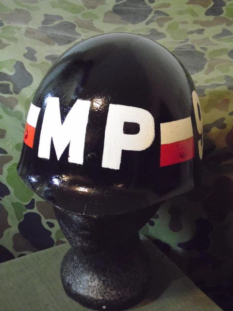 VIETNAM WAR US M1 Innenhelm Helmet Liner 95th MP Military Police Bn ...