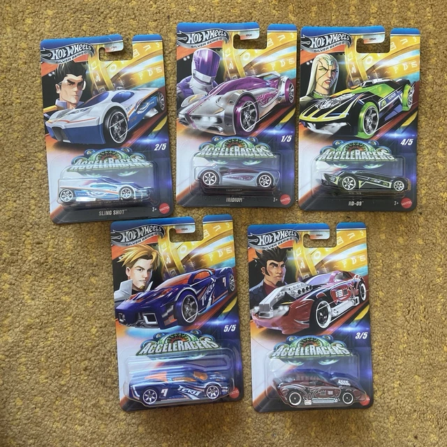 HOT WHEELS SILVER Series AcceleRacers 2025 Complete Set of 5 + 1 RD-06 ...