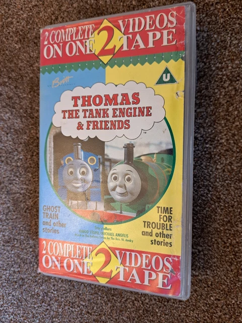 THOMAS THE TANK Engine And Friends Double Vhs Video Ghost Train Time ...