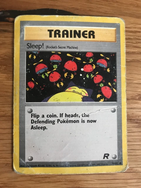 POKEMON TEAM ROCKET First Edition Trainer Sleep! Karte 79/82 EUR 1,10 ...