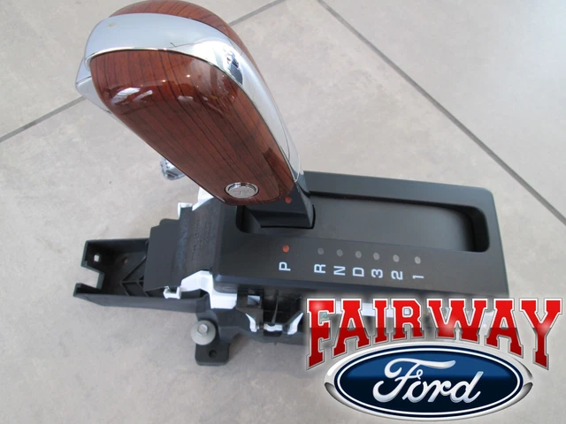 2010 F-150 OEM Ford Lariat Woodgrain Floor Console Shifter and Handle ...
