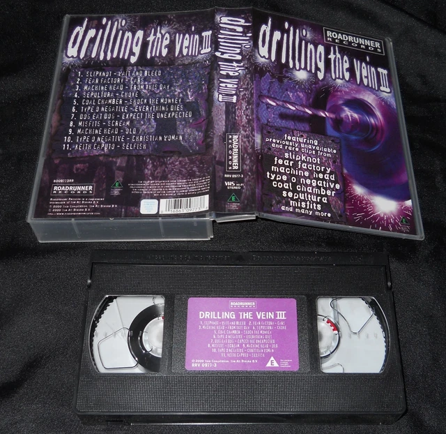 DRILLING THE VEIN Iii (2000 Roadrunner Vhs Video) Slipknot/Misfits/Type ...