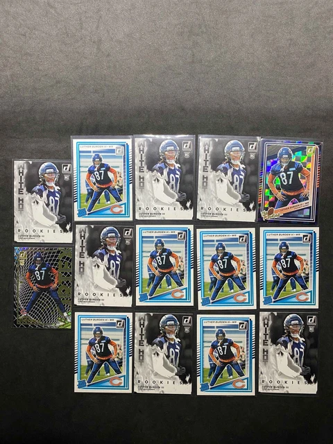 2025 DONRUSS VORTEX Luther Burden III Gold RC Rookie #6 Bears Lots*14 ...