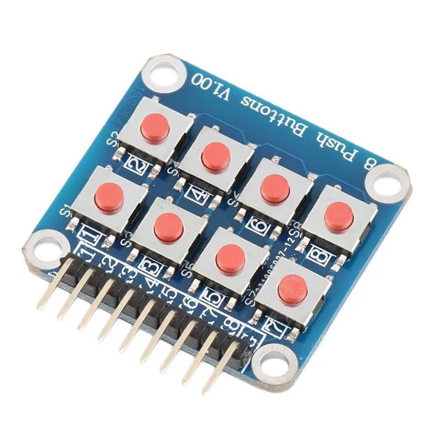 MATRIX 8 KEYPAD Keyboard Board Module 8 Button Tactile Switch for ...