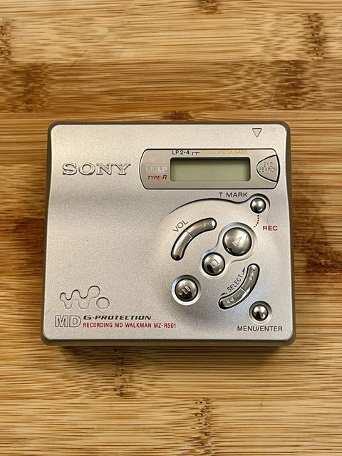 SONY MZ-R501 RECORDING Mini Disc Walkman Portable MDLP Player Recorder ...