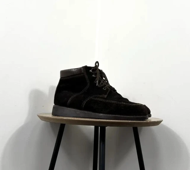 BALLY MEN’S SWISS-MADE Split Toe Dark Brown Suede Chukka Boots UK7.5 ...