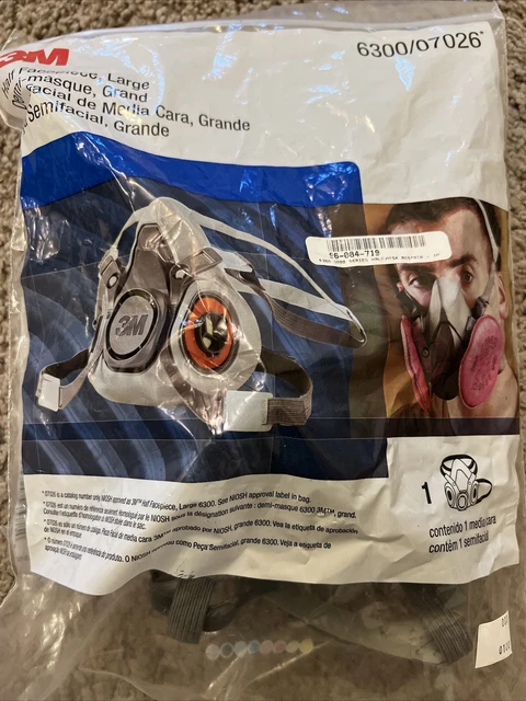 3M HALF FACEPIECE Reusable Respirator 6300/07026(AAD), Respiratory ...