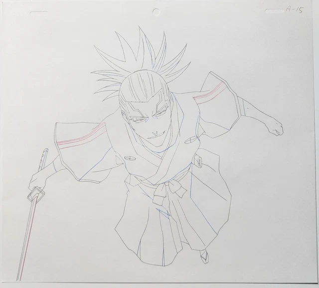 BLEACH ANIMATION PRODUCTION Cel Drawing Douga Genga: Renji - 4245 £53. ...