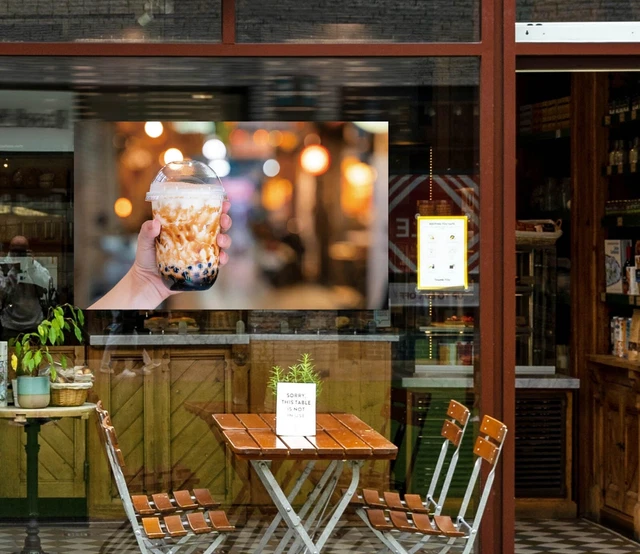 3D BUBBLE TEA A039 Pearl Tea Shop Window Stickers Vinyl Wallpaper ...