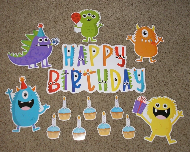 TEACHER CLASSROOM DECOR: Birthdays Bulletin Board Set £4.74 - PicClick UK