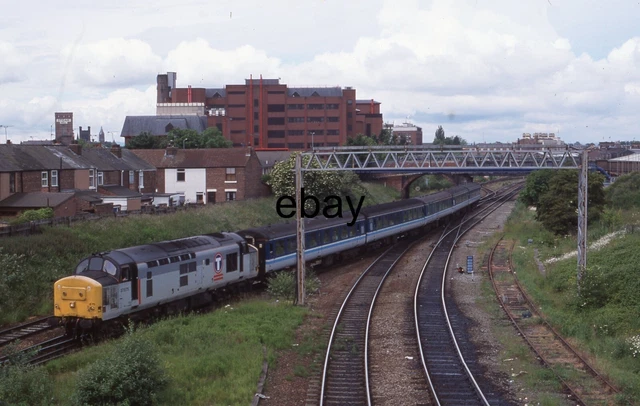 35MM RAILWAY SLIDE - Diesel Electric Loco Class 37. 37675 @ Chester £3. ...
