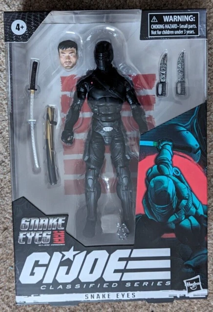 HASBRO G.I. JOE Origins Classified Series Snake Eyes 15cm Action Figure ...