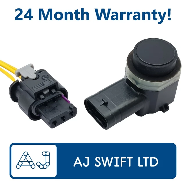 BLACK PARKING SENSOR & Plug for Audi A4 A5 A6 A7 A8 Q3 Q5 Q7 R8 TT 3 ...