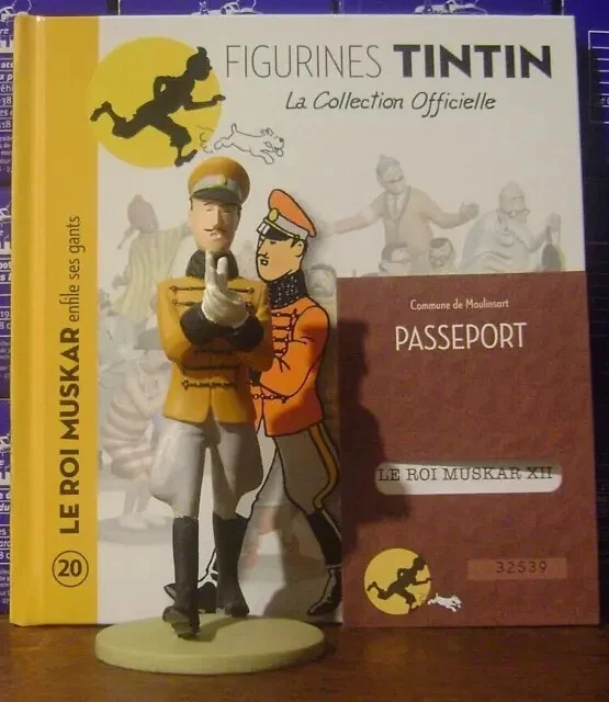 FIGURINE LE ROI MUSKAR enfile ses gants - TINTIN La Collection ...