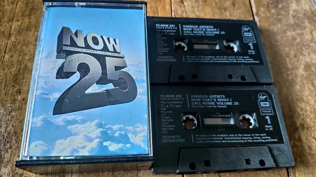 VARIOUS ARTISTS NOW That's What I Call Music 25- Double Cassette Tape ...