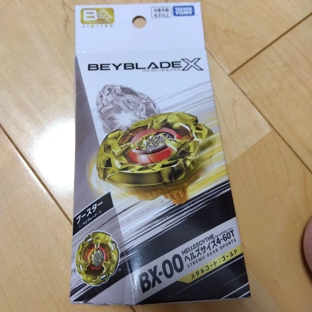 NEW TAKARA TOMY Beyblade X BX-00 Gold Hells Scythe 4-60T HellsScythe B4 ...