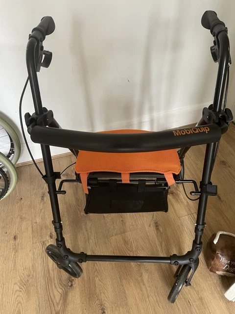 MOBIQUIP ROLLATOR Walking Frame With Seat And Basket £31.92 - PicClick UK