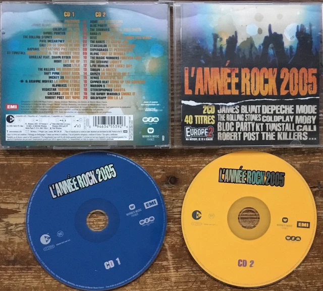 CD ALBUM ANNÉE Rock 2005 2 Cd 40 Super Tracks Jewel Case EUR 2,50 ...
