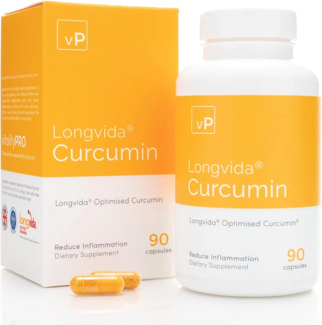 LONGVIDA CURCUMIN 400MG X 90 Capsules - Authorised UK Supplier - 285X ...