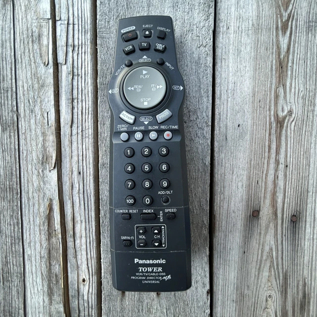 PANASONIC LIGHT TOWER Remote VCR/TV/Cable-DSS Program Director - Works ...