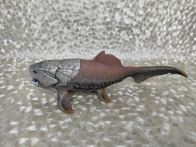SCHLEICH, DUNKLEOSTEUS, PREHISTORIC Fish Sea, Mouth Opens, 8.5" 2015 £ ...