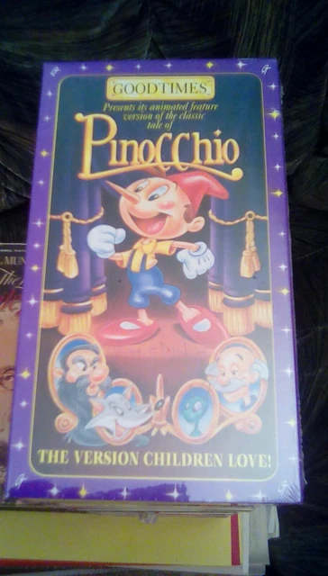 PINOCCHIO (1993) RARE Goodtimes Release VHS Dessin animé Marionnette ...