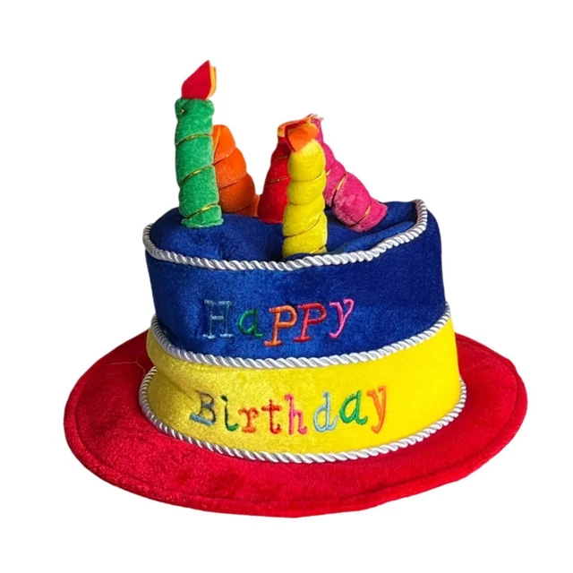 BIRTHDAY CAKE HAT for Adults Celebration Hat Costume Accessories for ...
