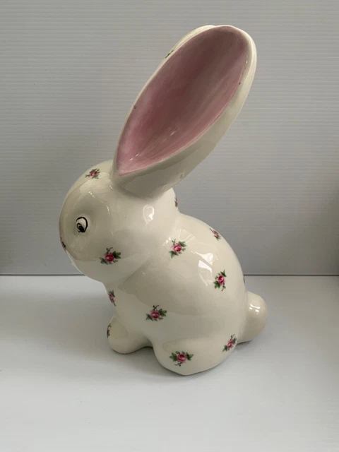 VINTAGE PLICHTA POTTERY Large Snub Nose Bunny Rabbit 10 1/2” High £37. ...