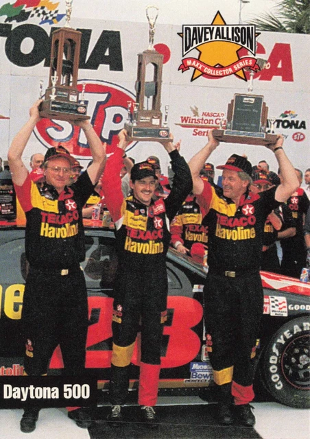 CARTE NASCAR DAVEY Allison 1993 Maxx Special Texaco #6 Daytona 500 EUR ...
