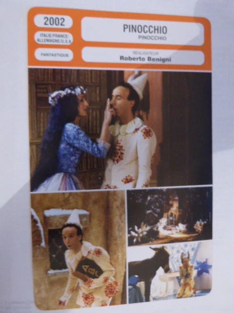 FILM SHEETS, PINOCCHIO, ROBERTO BENIGNI, Roberto Benigni, Nicoletta ...