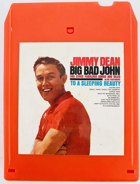 RARE VINTAGE 1976 Jimmy Dean Big Bad John 8 track Cassette Tape ...