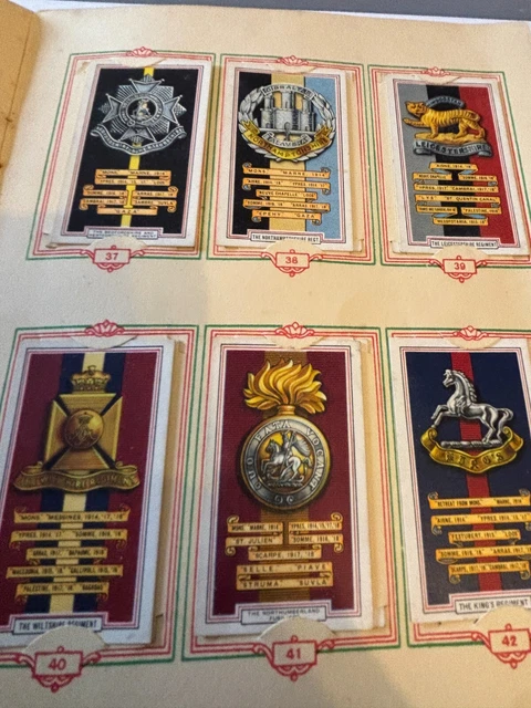 PARK DRIVE CIGARETTE cards - Army Regiments - Full set in album £9.99 ...