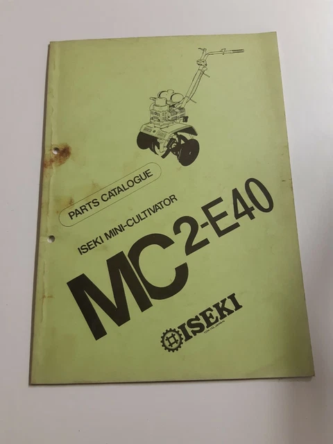 ÉCLATÉ PIÈCE DE motobineuse iseki MC2-E40 EUR 15,00 - PicClick FR