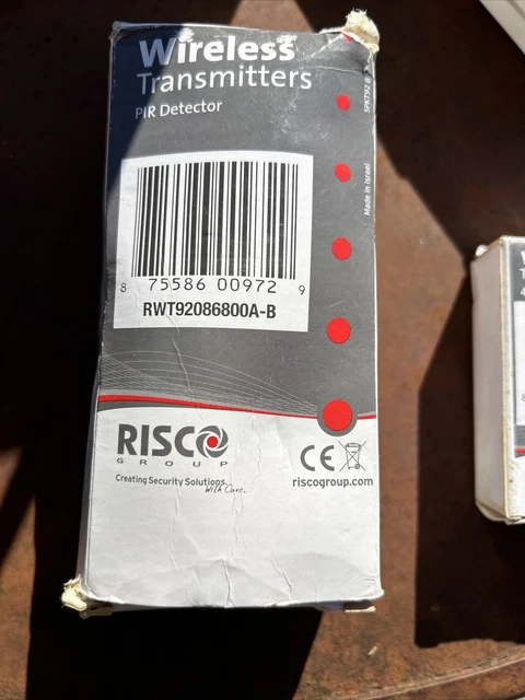RISCO - DÉTECTEUR WIRELESS Infrarouge PIR - RWT92086800A-B EUR 35,00 ...